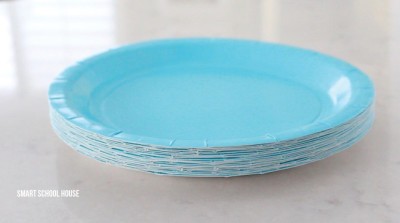 Plastic Plate Snow Globe - Smart School House