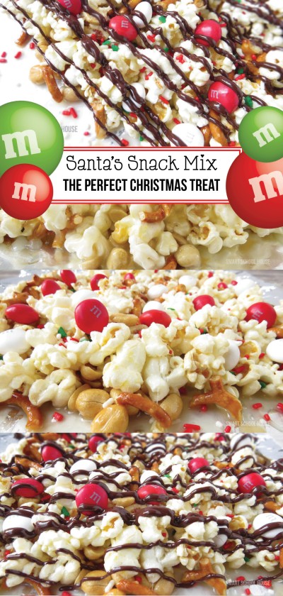 Santa's Snack Mix - The Perfect Snack Idea for Christmas Parties!