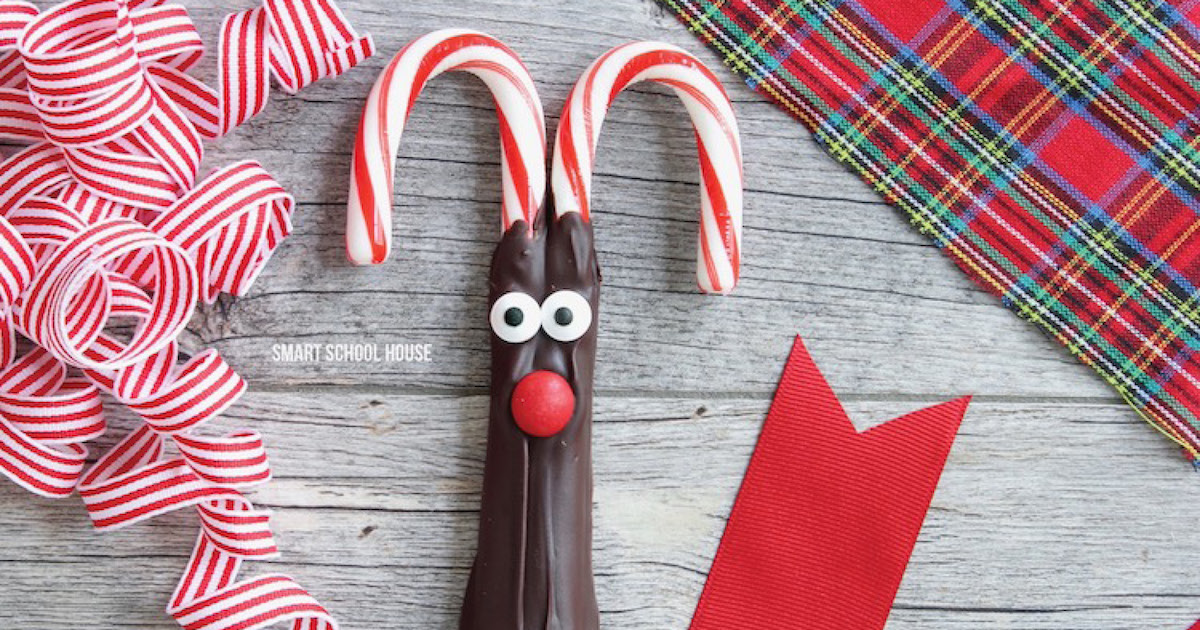 Candy Canes Made Into Reindeer How To Make A Candy Cane Reindeer