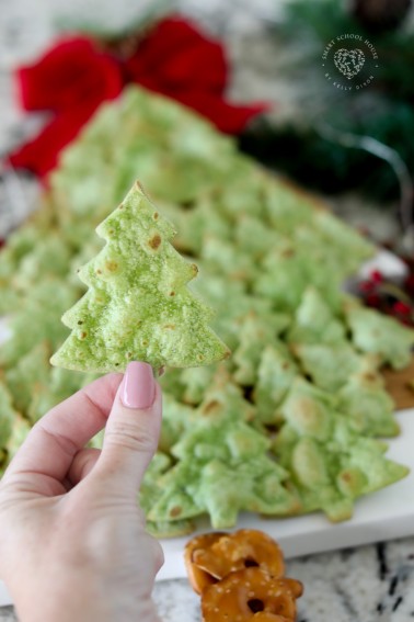 Christmas Tree Tortilla Chips