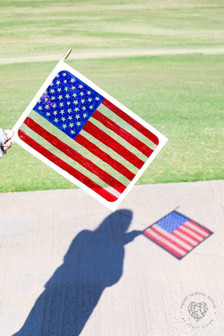 American Flag Suncatcher